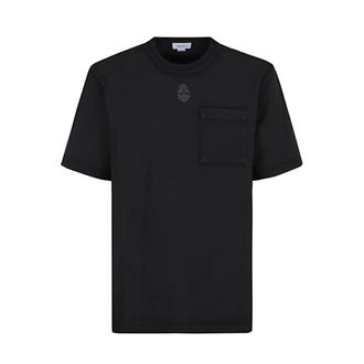 Alexander McQueen Schwarzes T-Shirt f&uuml;r M&auml;nner Stilvoll - - Tops - Herren - Schwarzk - M