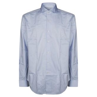 Xacus Klassisches Twill-Hemd ML - - Shirts - Herren - Blau - XL