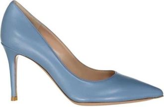 Gianvito Rossi Femme, Chaussures, Bleu, Taille: 38 1/2 EU Escarpins &agrave; Talons Hauts en Cuir