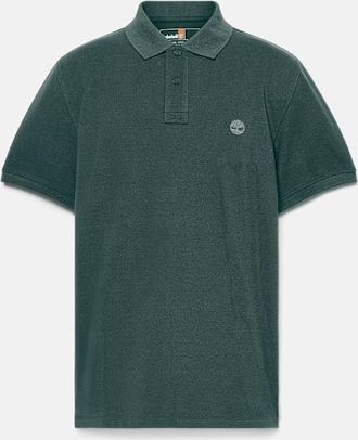 Timberland Millers River Kurzarm-Polohemd aus Pikee für Herren in Dunkelgrün, Herren, Grün, Größe
