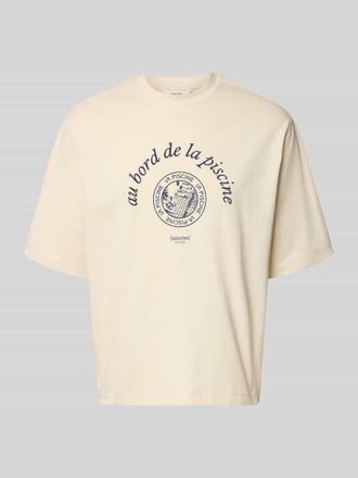 Selected Relaxed Fit T-Shirt aus reiner Baumwolle Modell BOXYNORMAN GRAPHIC