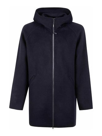 Aspesi Manteau Au Genou - Bleu