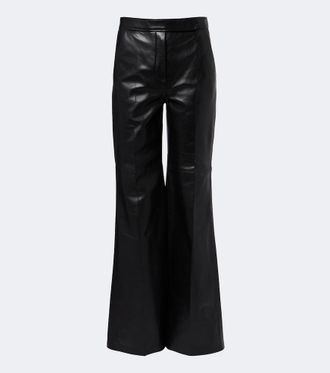 Dorothee Schumacher Pantalon &eacute;vas&eacute; en cuir