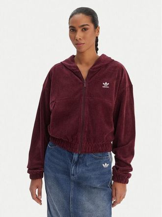 adidas Sweatshirt Essentials Chenile KE1119 Dunkelrot Loose Fit