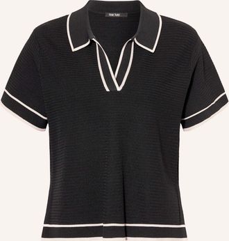 Marc Aurel Marc Aurel Strick-Poloshirt schwarz