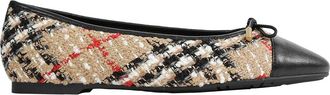 Burberry Check Boucl&eacute; Highgate Ballerinas