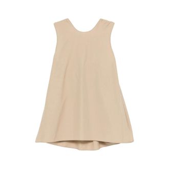 Carven Femme, Tops, Beige, Taille: 38 FR Sleeveless Top 6261K21035 Bl408 N102