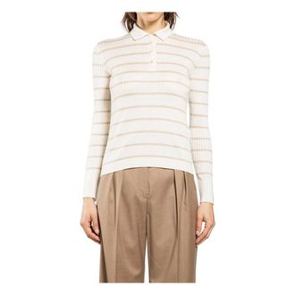 Max Mara Gitano Polo Sweater - - Tops - Damen - Wei&szlig; - L