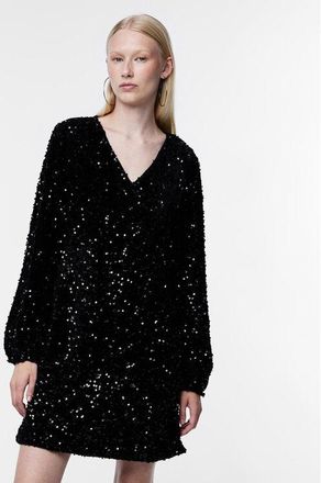 Pieces Coctailkleid 17133626 Schwarz Slim Fit