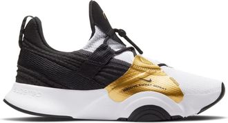 Nike Nike Damen Superrep Groove Laufschuh, White/Black-MTLC Gold Coin-BLA, 38.5 EU
