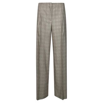 8pm Pantaloni Vita bassa Ampio a quadri Mary-a - - Trousers - Damen - Beige - L