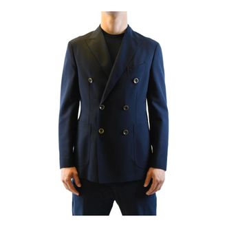 PESERICO Homme, Vestes, Bleu, Taille: 2XL Veste Élégante pour Toutes Occasions