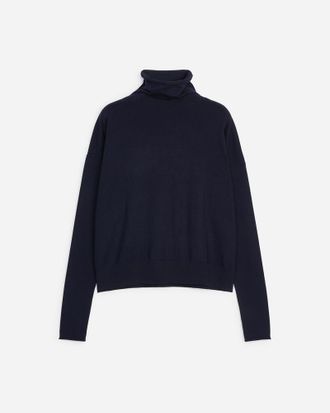 Arket Rollkragenpullover Aus Merinowolle -Blau