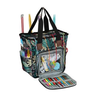 Generic Garn-Aufbewahrungstasche Mit Ahornbl&auml;ttern, Stricktasche, Orange, Quadratisch, for Garn, Wolle, H&auml;kelnadeln, Nadeln(Yarn Storage)