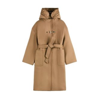 Fay Kapuzenmantel mit Knebelverschluss - - Coats - Damen - Beige - M