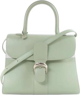Delvaux Pre-owned Sac &agrave; main Brillant MM 2-way - Femme - Pre-owned - Vert - Taille: ONE Size