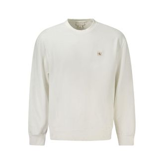 Calvin Klein Wei&szlig;es Baumwoll-Herren-Sweatshirt