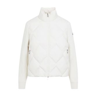 Moncler Femme, Vestes, Blanc, Taille: 38 FR Cardigan Tricot