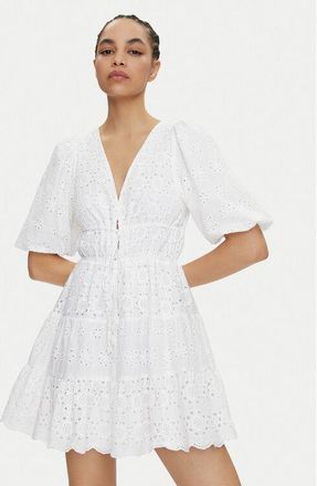 Pepe Jeans London Sommerkleid Delia PL953475 Weiß Regular Fit