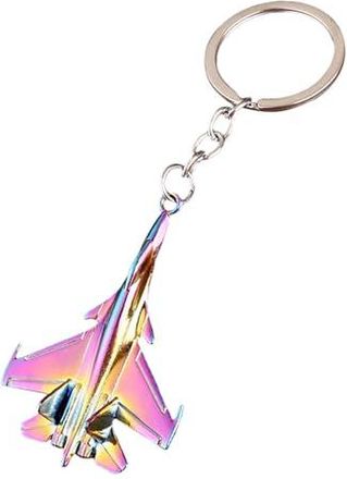 Generic Porte-cl&eacute;s avion de chasse pour les amateurs daviation - Porte-cl&eacute;s en m&eacute;tal de larm&eacute;e de lair | Petit pendentif mod&egrave;le davion en pour sac &agrave; main, por
