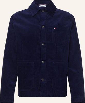 Tommy Hilfiger Cord-Overjacket blau