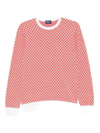 Drumohr Pull Col Rond - Blanc