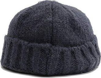 Wigwam Bonnet tricot&eacute; style vintage pour homme et femme - Bleu marine