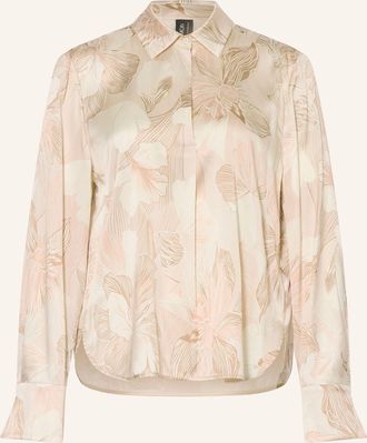 Marc Cain Schluppenbluse Aus Seide Mit Schmucksteinbesatz rosa