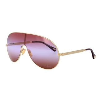 Chlo&eacute; Femme, Accessoires, Jaune, Taille: ONE Size Shield Lunettes de soleil