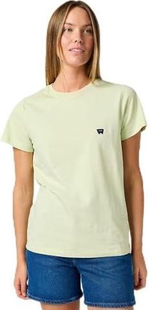 Wrangler Regular Tee T-Shirt, Vert deau, M Femmes