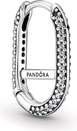Pandora ME Pavé Link-Ohrring aus Sterling-Silber mit Cubic Zirkonia, Kompatibel mit PANDORA ME Armbänder, Höhe: 17mm, 299682C01