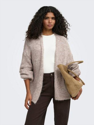 Only Strickjacke ONLNELLIE LS OPEN CARDIGAN KNT Materialmix, regular fit