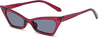 Generic Lunettes de soleil triangulaires oeil de chat 2025 pour femme Street Shot Candy coloré fête drôle lunettes (couleur : G, taille : moyenne) (E)
