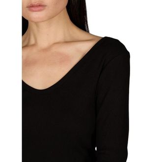 Topshop Top Wendy c&ocirc;tel&eacute; en coton m&eacute;lang&eacute;