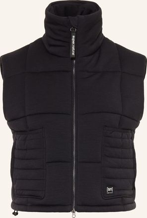 super.natural Steppweste Puffy schwarz