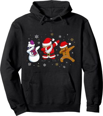 Holiday Dabbing Santa Schneemann Lebkuchen Weihnachten T-Shirt Pullover Hoodie