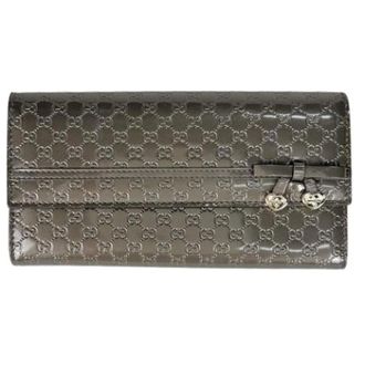 Gucci Portefeuille long Pre-owned MicroGuccissima (bi-pli) - Femme - Pre-owned - Gris - Taille: ONE Size
