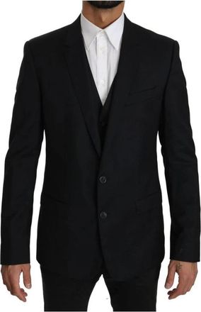 Dolce & Gabbana Viskose Zweiteiler - - Jackets - Herren - Blau - L