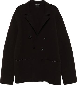 Tom Ford veste à boutonnière croisée - Marron