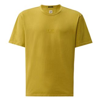 C.P. Company C.p. Company, Homme, Tops, Jaune, Taille: XL T-shirt &agrave; manches courtes en jersey 20/1
