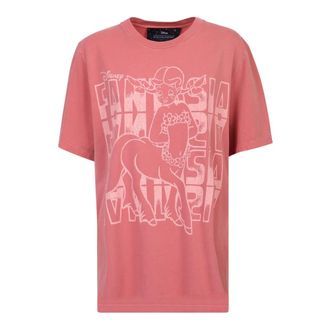 Stella McCartney Femme, Tops, Rose, Taille: 40 FR Logo Print Oversized T-Shirt