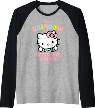 Hello Kitty Rainbow Sweet Cute Fun XOXO Classic Friendship Raglan