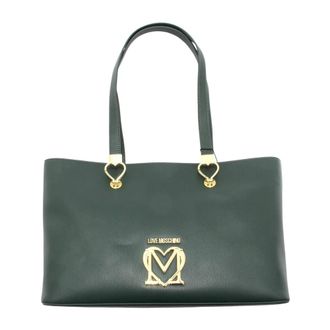 Moschino Femme, Sacs, Vert, Taille: ONE Size Sac fourre-tout &agrave; double anse