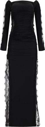 Blumarine Femme, Robes, Noir, Taille: 36 FR Robe en jersey avec dentelle