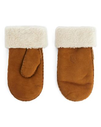 Arket F&auml;ustlinge Mit Schaffell Von Hestra -Braun