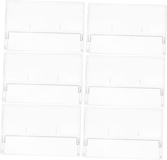 Cabilock 6 Stück Transparente Kassetten aufbewahrungsboxen aus Robustem Kunststoff Klarer Schutz für Standard audiokassetten Langlebige Kassettentaschen zur Or