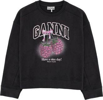 Ganni Rundhalspullover - Grau