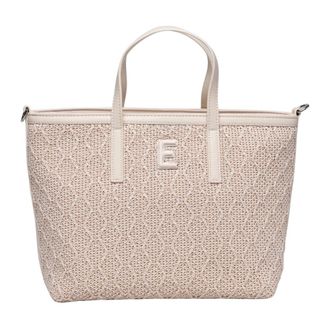 Ermanno Scervino Femme, Sacs, Beige, Taille: ONE Size Tote Terra Straw