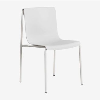 Sklum Sklum - Chaise de salle à manger Ismene en polypropylène Blanc Gardenia