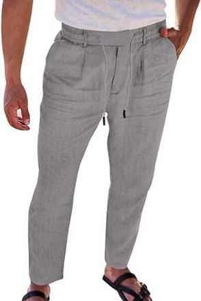 Generic Pantalon Chino Noir Homme Homme Kaki D&eacute;contract&eacute; Mesure Gurkha Noire Cass&eacute; 46 Zipp&eacute; Effiloch&eacute; Moutarde Sarouel du Transparent &Eacute;lasthanne Boutons Blanc